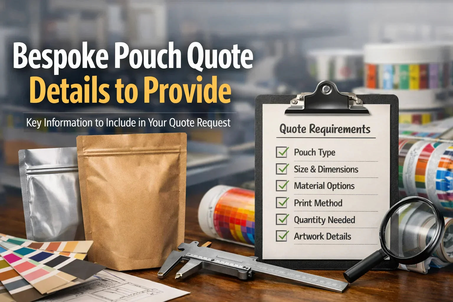 What to Include in a Bespoke Pouch Quote Request | Polypouch