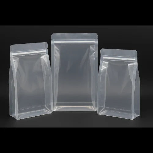 Clear Resealable Flat Bottom Pouch in 6 Sizes | Polypouch